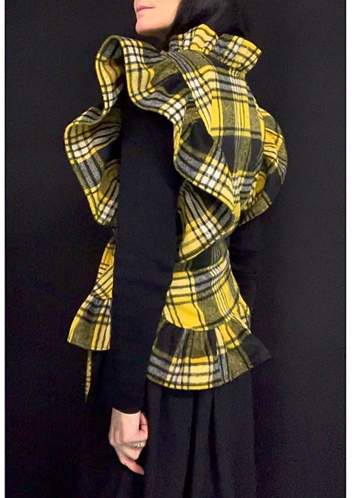 The Yellow Plaid Capette | Minkie